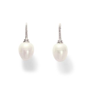 Paspaley South Sea Pearl and Diamond Earrings with Certificate ...