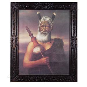 A Lindauer print of chief Eruera Maihi Patuone, in framed… - Prints ...