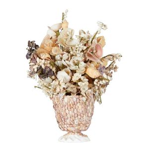 Shell Vase with Flower Arrangement - Natural History - Industry Science ...