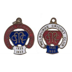 1932-33 MCC Badges by Bentley for Country Members - Sporting - Cricket ...