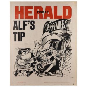 AFL/VFL WEG posters and cartoons memorabilia - price guide and values