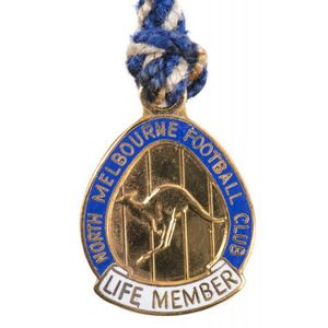 1977 North Melbourne Life Membership Badge with Lanyard - Sporting ...