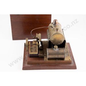 Brass Steam Engine in Mahogany Box - Steam and Scratch Built Models ...