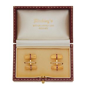 Antique ruby cufflinks - price guide and values