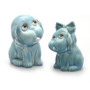 Crown Devon (England) Perky Pup figurines - price guide and values