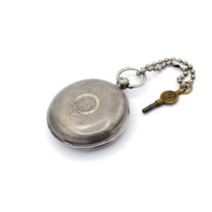 Antique Australian Silver Fob Watch with Gold & Silversmith Hall ...