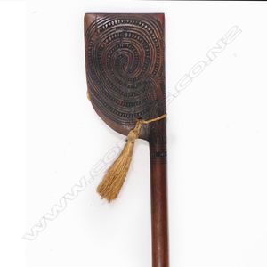 New Zealand Maori artefacts tewhatewha (club) - price guide and values