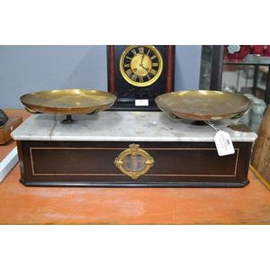Various types of antique and vintage French scales - price guide and values