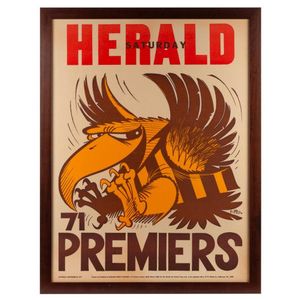 AFL/VFL WEG posters and cartoons memorabilia - price guide and values