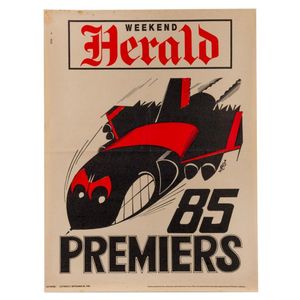 AFL/VFL WEG posters and cartoons memorabilia - price guide and values