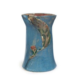 Blue and pink glazed pottery vase by Philippa James - James, Philippa ...