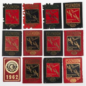 Vintage Essendon Football Club medals, badges and membership cards ...