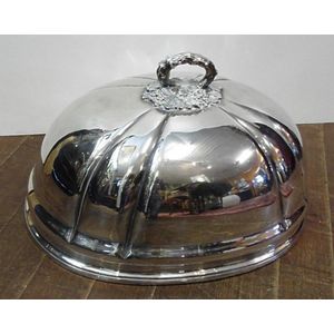 Sheffield Plate Turkey Dish Cover - Zother - Silver Plate