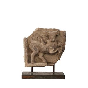 10th Century Stone Relief of Shiva's Bull Vrishabha - Animals & Birds ...