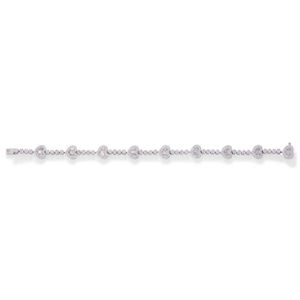 Gregg Ruth Heart Diamond Bracelet in 18ct White Gold - Bracelets ...