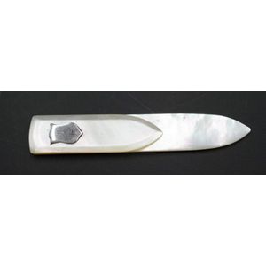 Silver Shield Mother of Pearl Bookmark - Bookmarks - Sundries