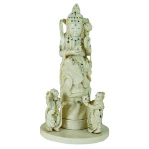 Japanese Marine Ivory Carving of Kwannon Goddess - Ivory - Oriental