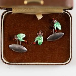 Enamel Pixie Charm Cufflinks: Silver Sparkle for Stylish Gentlemen ...