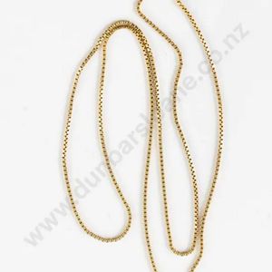 14ct Fine Box Link Neck Chain, 57cm Length, Approx. 6gms - Necklace ...