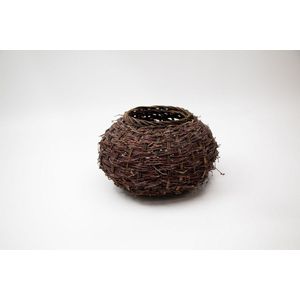 Coiled Rattan and Twig Basket from Swier Collection - Zother - Textiles ...
