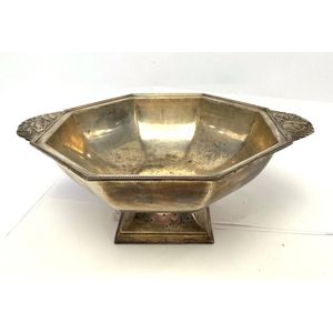 Whitehill Silver Plate Hexagonal Swan Bowl with Twin Handles - Bowls ...