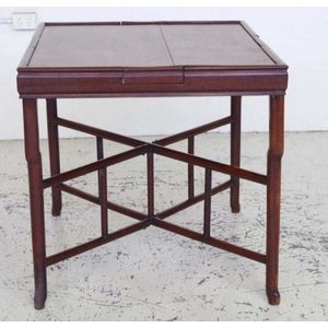 Vintage Chinese Mahjong Table with Fold Away Base and Drawers ...