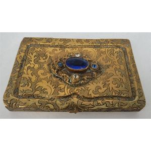 Gem-embellished Brass Card Case from Michele Dotrice Collection - Card ...