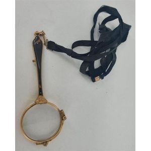 Gold Plated Tortoiseshell Lorgnettes with Chipped Glass Lenses ...