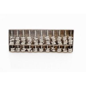 Antique Chinese Export Silver Abacus Brooch, Marked Silver 90 ...