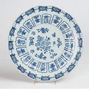 English & European blue & white unmarked ceramic plates and dishes ...