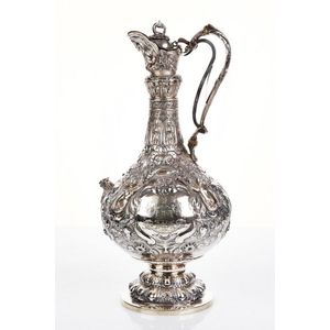 Antique sterling silver ewers - price guide and values