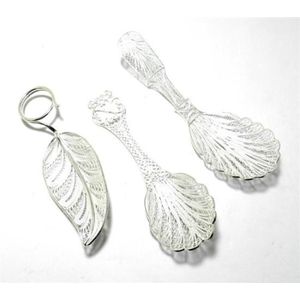 Sterling Silver Filigree Wire Spoons - Set of 3 - Flatware/Cutlery and ...