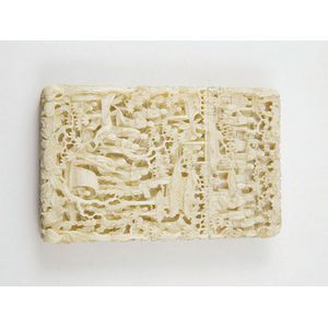 Carved Chinese Ivory Calling Card Case - Ivory - Oriental