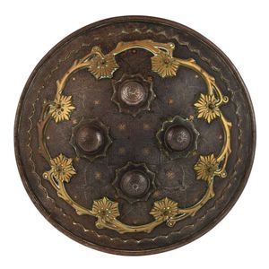 Indo-Persian Bidri-decorated Bronze Shield, 18th/19th Century - Bronze ...