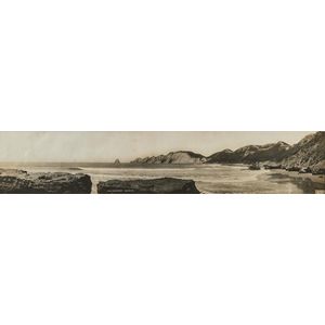 Cape Kidnappers by Robert Percy Moore, New Zealand Panorama ...