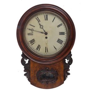 19th Century English Drop Dial Wall Clock with Fusee Movement - Clocks ...