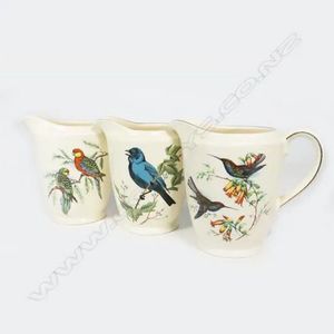 Crown Lynn Bird Jugs: Kingfisher, Love Birds, Parrots - Rare Finds ...