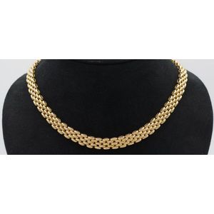 18K Gold Princess Necklace - 42cm Length, 86.9g Weight - Necklace/Chain ...