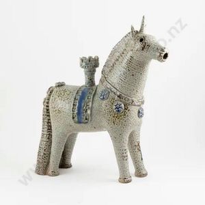 Juliet Peter Unicorn Candleholder, Salt Glazed Stoneware, 38.5 cm - New ...