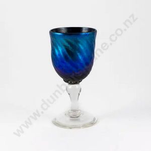 Iridescent Goblet by Garry Nash, Signed and Dated 1995 - New Zealand ...