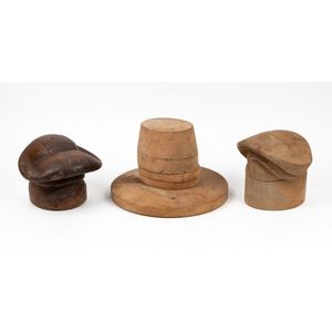 Three Ornate Vintage Hat Blocks, Largest 22 cm High - Zother - Small ...