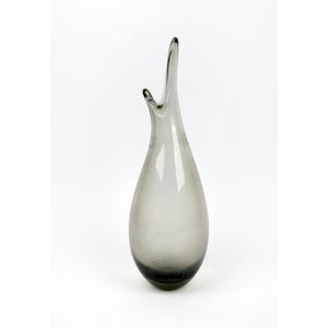Holmegaard Danish Glass "Beak" Vase, Engraved, 42 cm High ...
