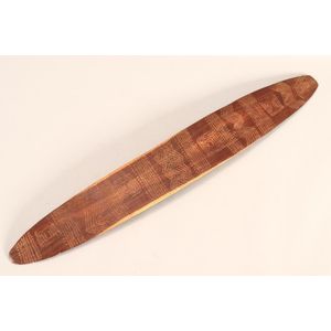 Central Desert Aboriginal Battle Shield, Geometric Line Motifs, Mulga ...