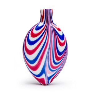 Nailsea Glass Flask with Red and Blue Loops Bowl - British - Victorian ...