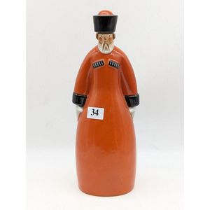 Signed Robj Porcelain 'The Priest' Art Deco Decanter Bottle - Zother ...