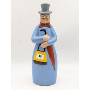 Signed Robj Porcelain 'Raspail' Art Deco Decanter Bottle - Zother ...