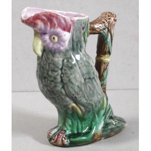 Majolica Parrot Bird Jug - 15cm - Majolica, unmarked and minor makers ...