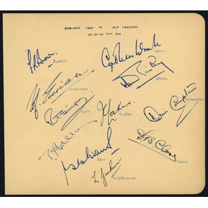 Cricket memorabilia - English team autographs and signatures - price ...