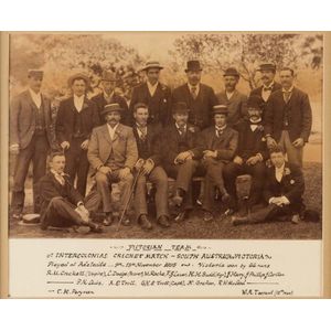 1895 Victorian Cricket Team Photograph with Identified Players ...