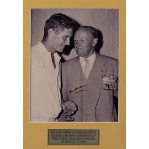 Don Bradman Congratulates Bob Cowper on 307 Run Score - Sporting ...